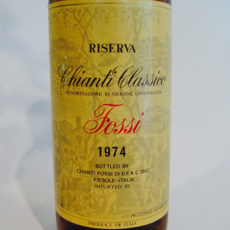 1974 Fossi Chianti Classico Riserva | John Mahoney Drinks Wine