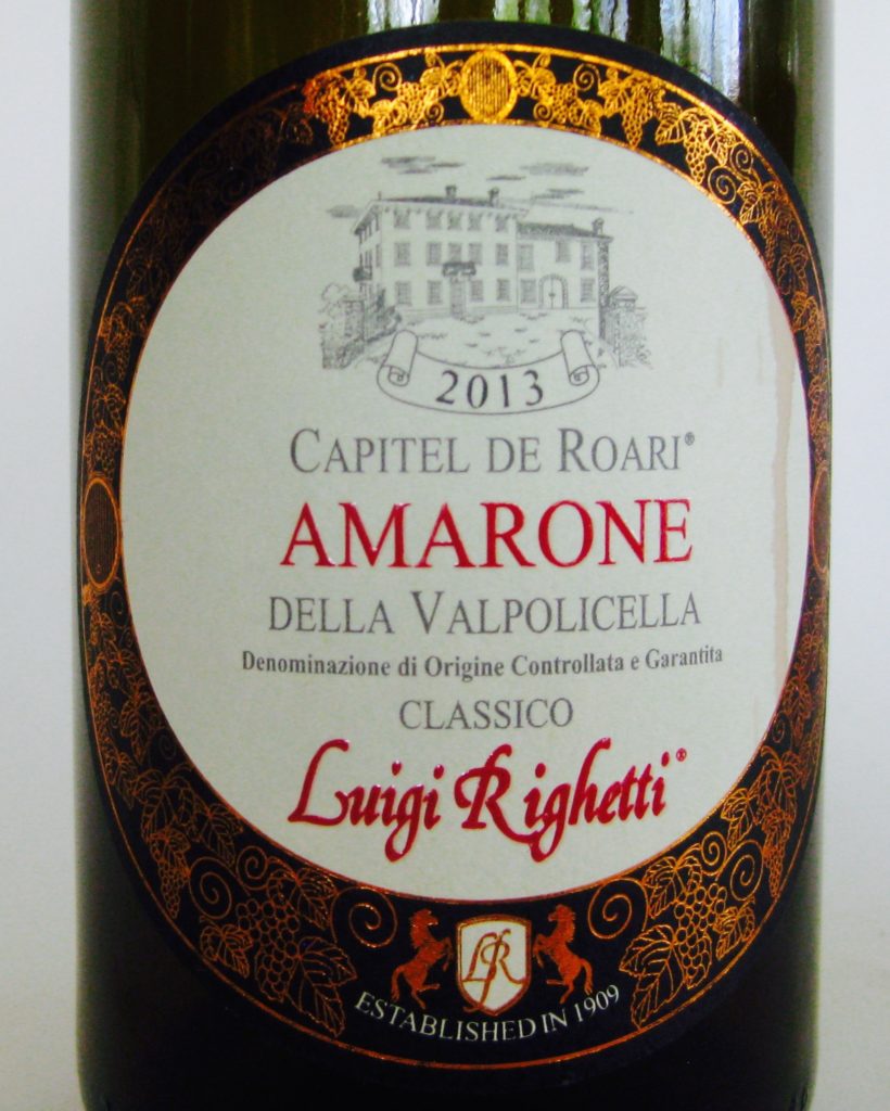 2013 Luigi Righetti Amarone | John Mahoney Drinks Wine